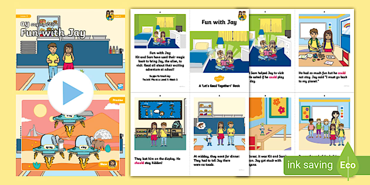 'ay' saying /ai/ Lesson Pack - Level 5 Week 1 Lesson 5