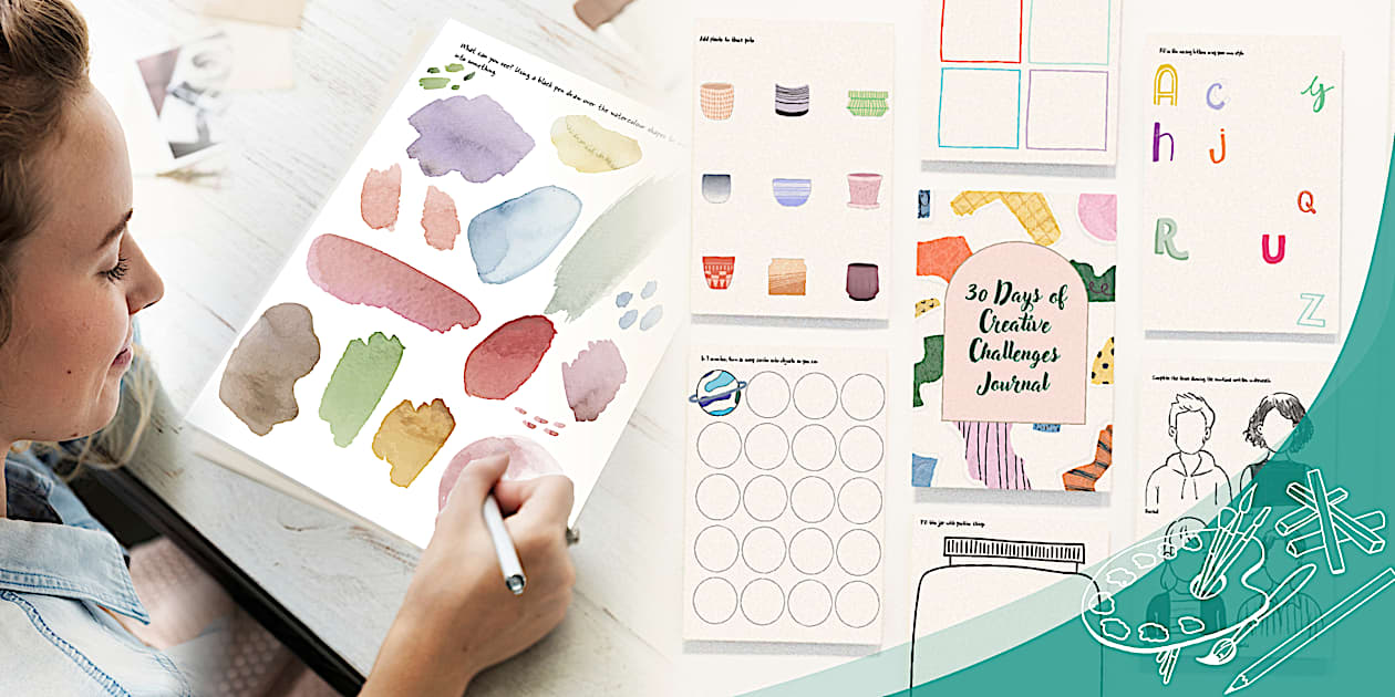 30 Days of Creative Challenges Journal | Twinkl Art Gallery