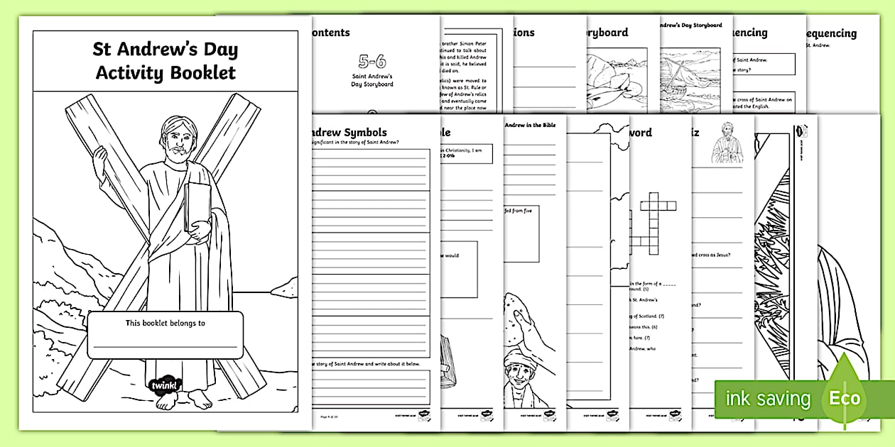 St Andrew's Day Activity Booklet (teacher made) - Twinkl