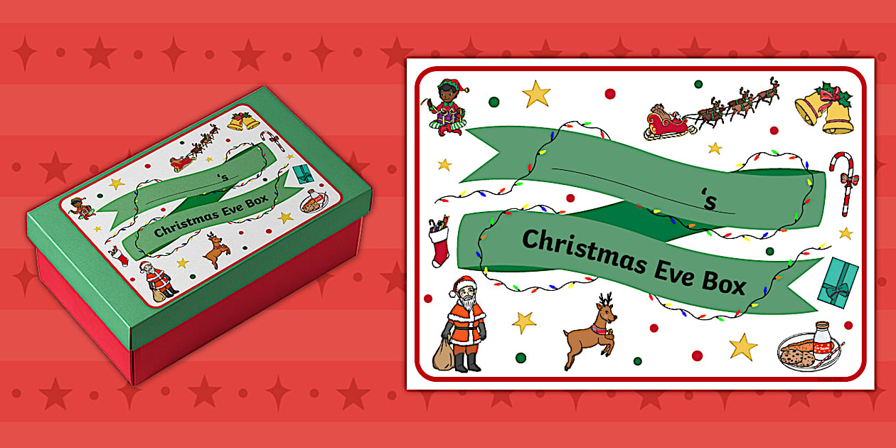 Christmas Eve Box Sign (teacher made) - Twinkl