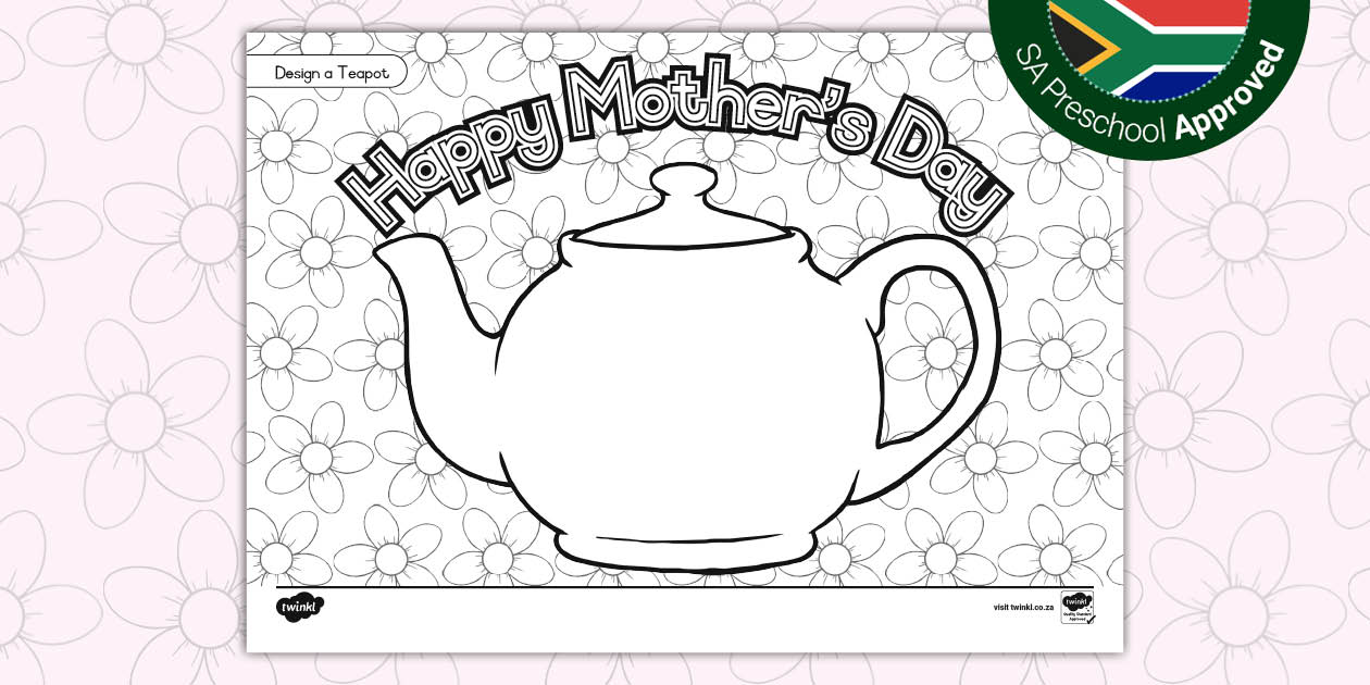 Preschool: Mother's Day - Teapot Painting - Twinkl
