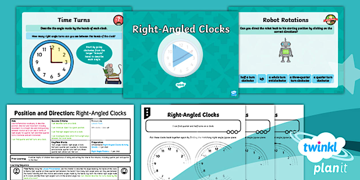 PlanIt Maths Y2 Position and Direction Lesson Pack Turns, Rotations and ...