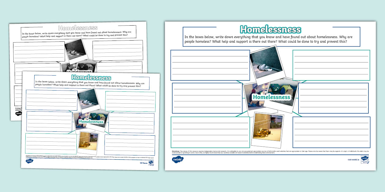 Homelessness Mind Map (Teacher-Made) - Twinkl