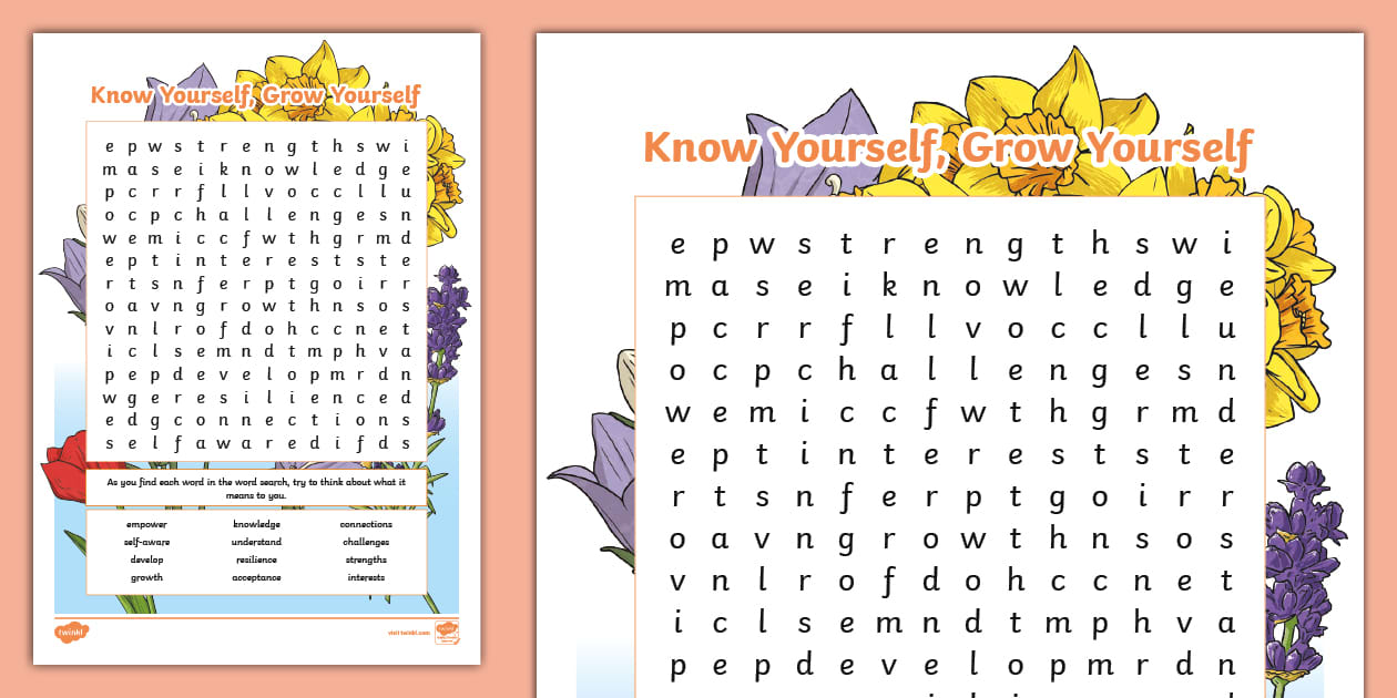 Children's Mental Health Week KS2 Word Search