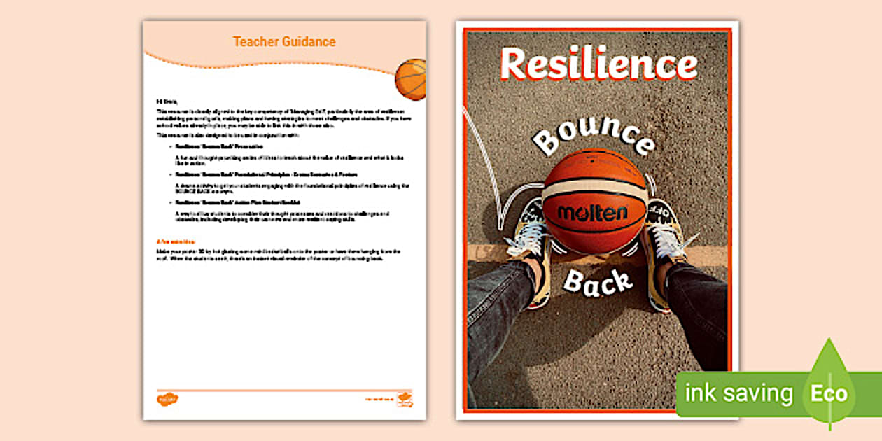 Resilience 'Bounce Back' Poster (Teacher-Made) - Twinkl