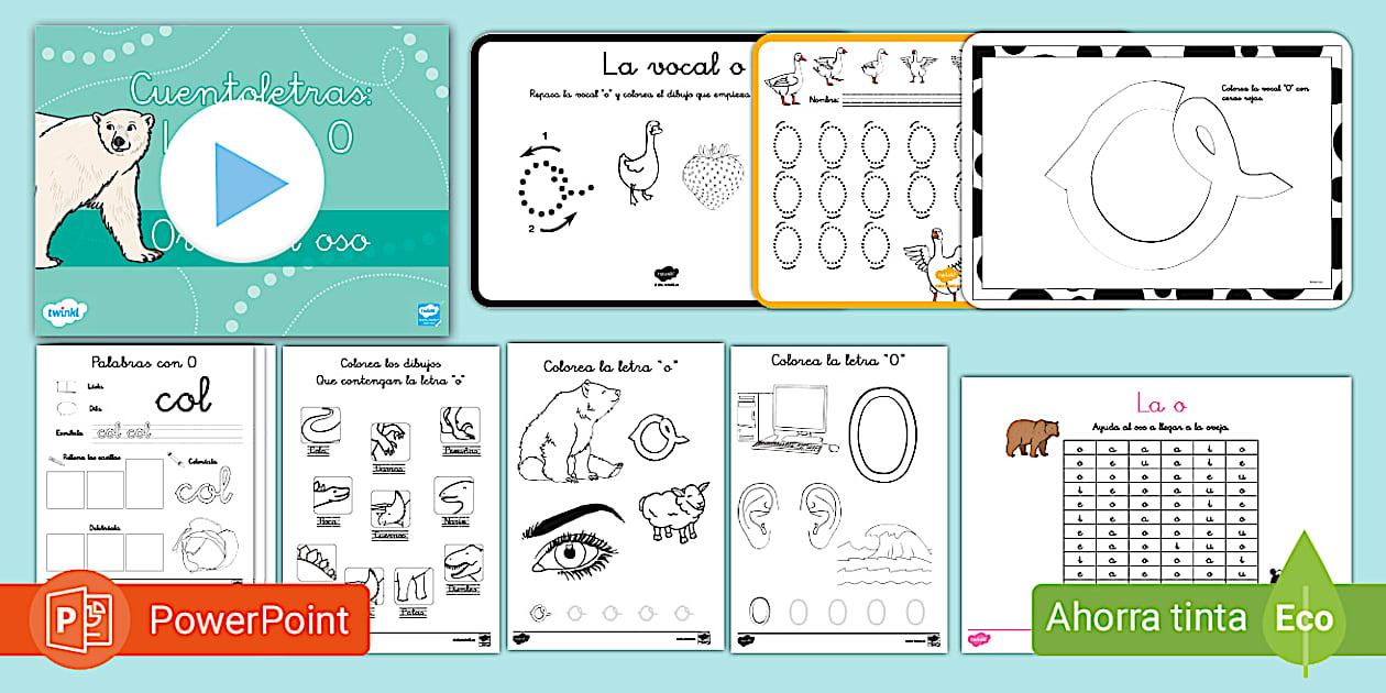 Pack cuentoletras: La letra O (teacher made) - Twinkl