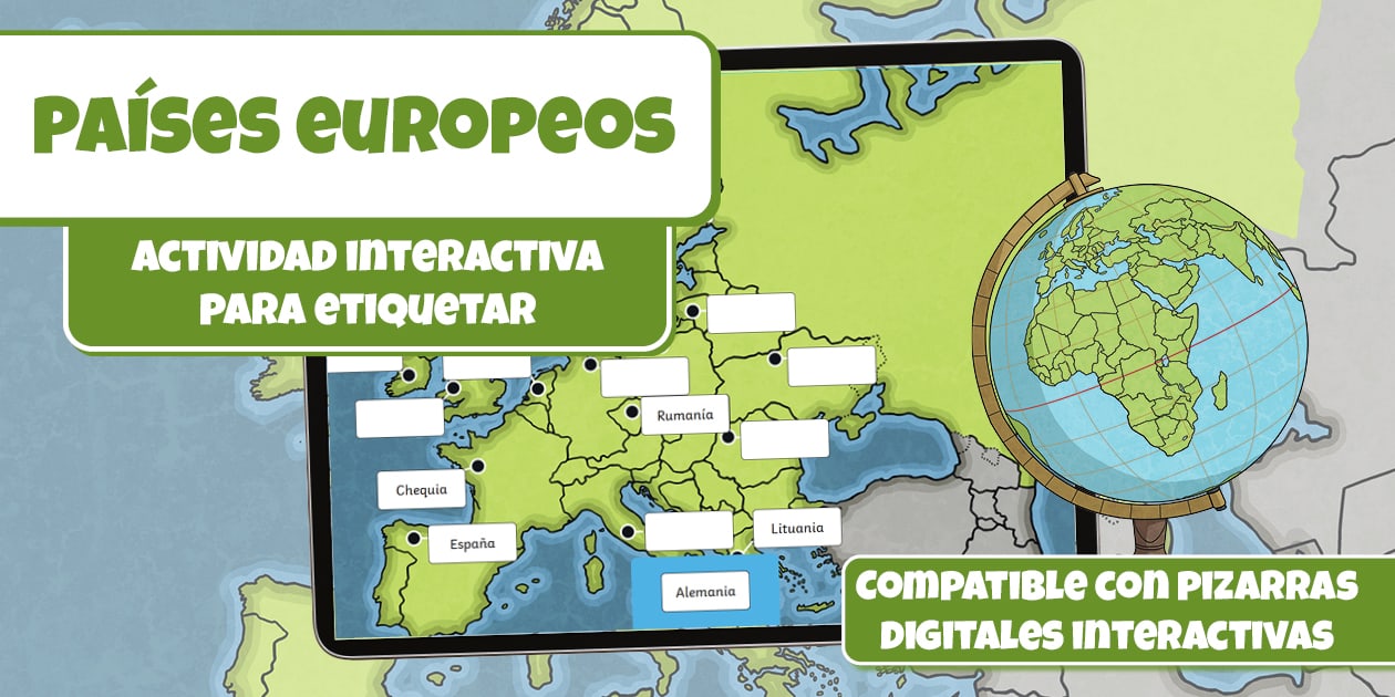 Actividad interactiva para etiquetar: Países europeos