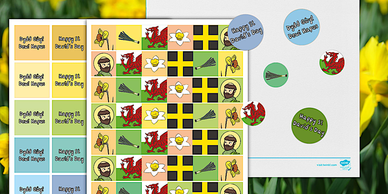 St David's Day - Celebration Stickers (teacher made)