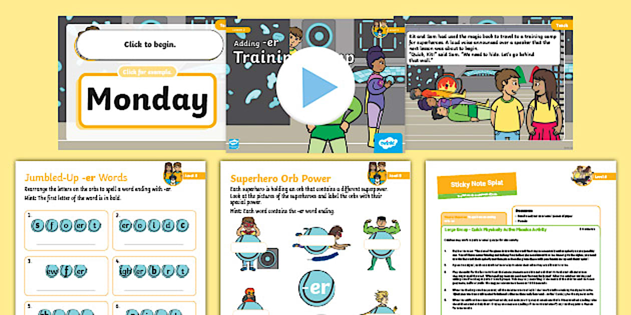 Adding -er and -est - Level 5 Week 24 Lesson 2 - Twinkl