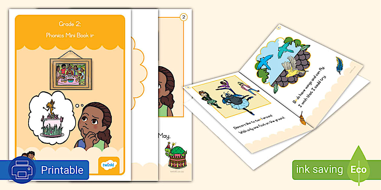 Grade 2 Phonics Mini Book: -ir