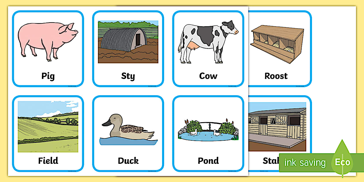 On the Farm Animal Homes (teacher made) - Twinkl