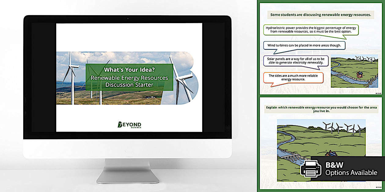 Renewable Energy Resources Starter | GCSE Physics | Beyond