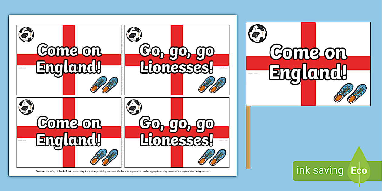 Support the England Women's Senior Team World Cup Final Flag