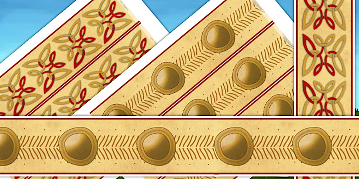 Anglo Saxon Themed Border Pieces - Twinkl