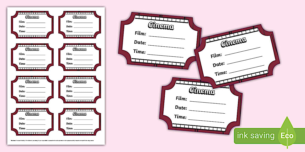 Cinema Tickets (teacher made) - Twinkl