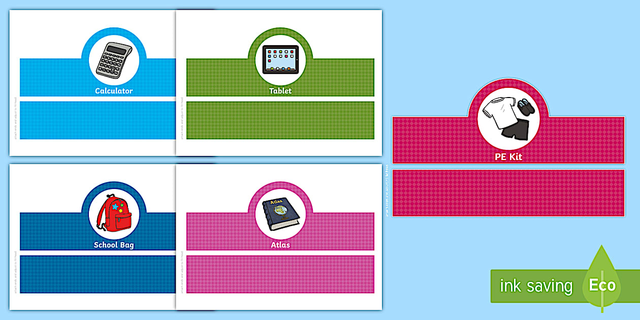 School Items Headband Oral Language Game - Twinkl