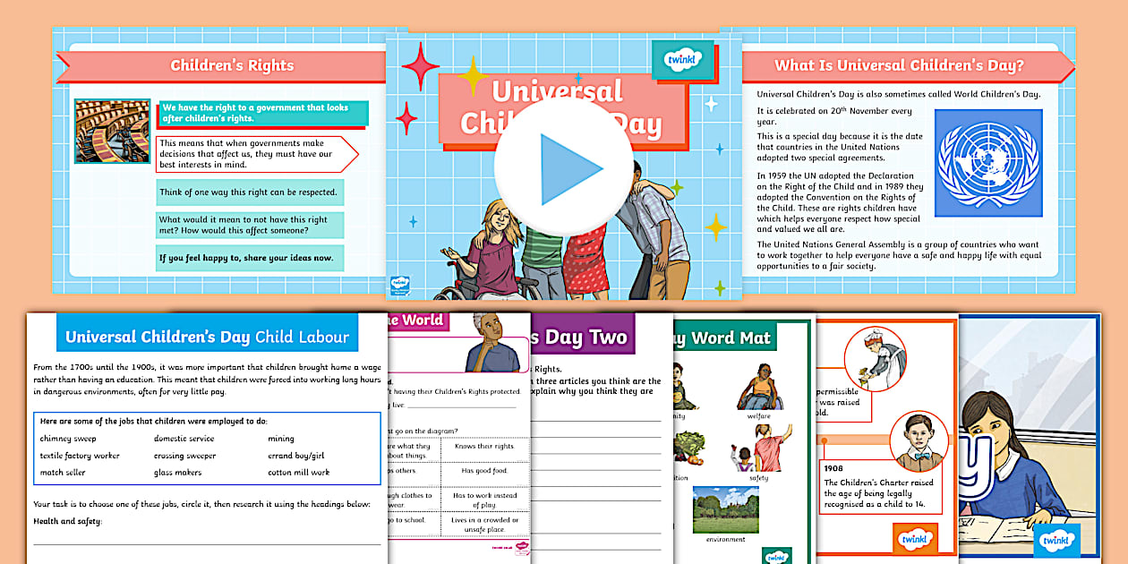 KS2 Universal Children's Day Resource Pack - Twinkl