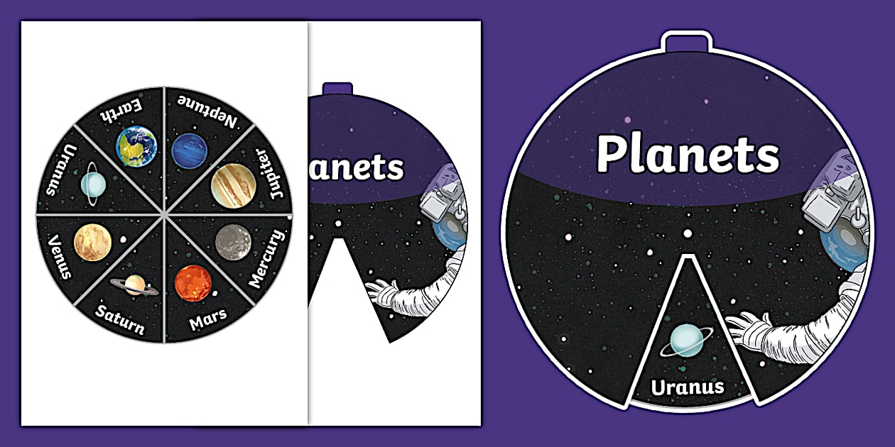 Planets Science Spinner (teacher made) - Twinkl