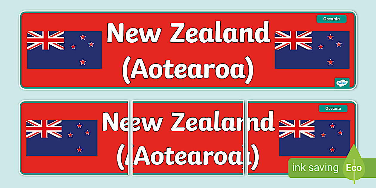 KS1 New Zealand Display Banner (teacher made) - Twinkl