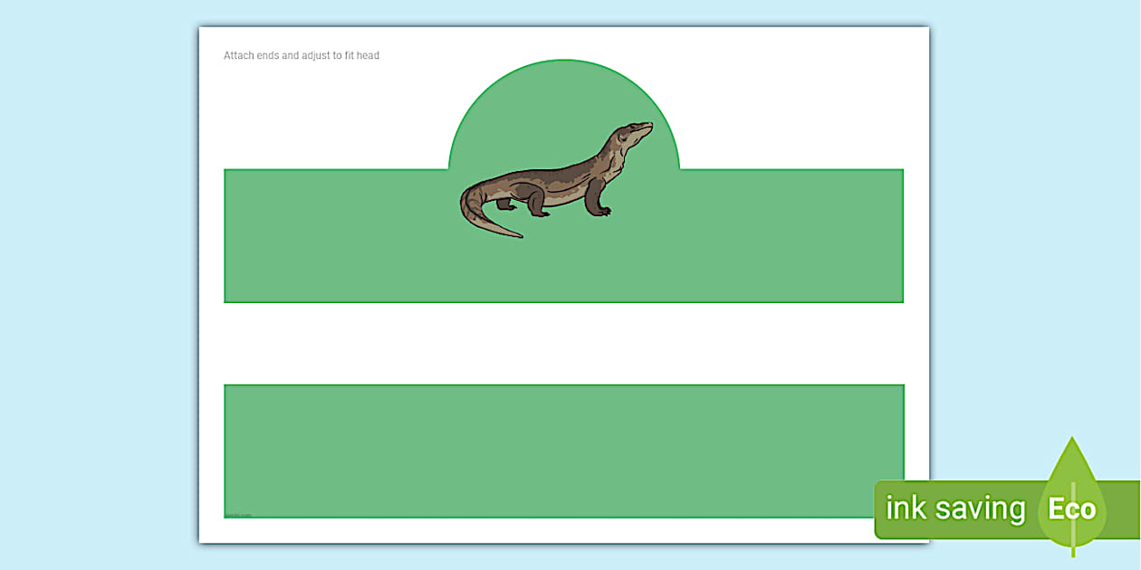 Komodo Dragon Role-Play Headband - Twinkl - EYFS
