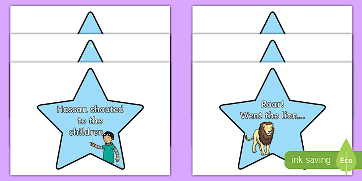 Sentence Openers on Stars (teacher made) - Twinkl
