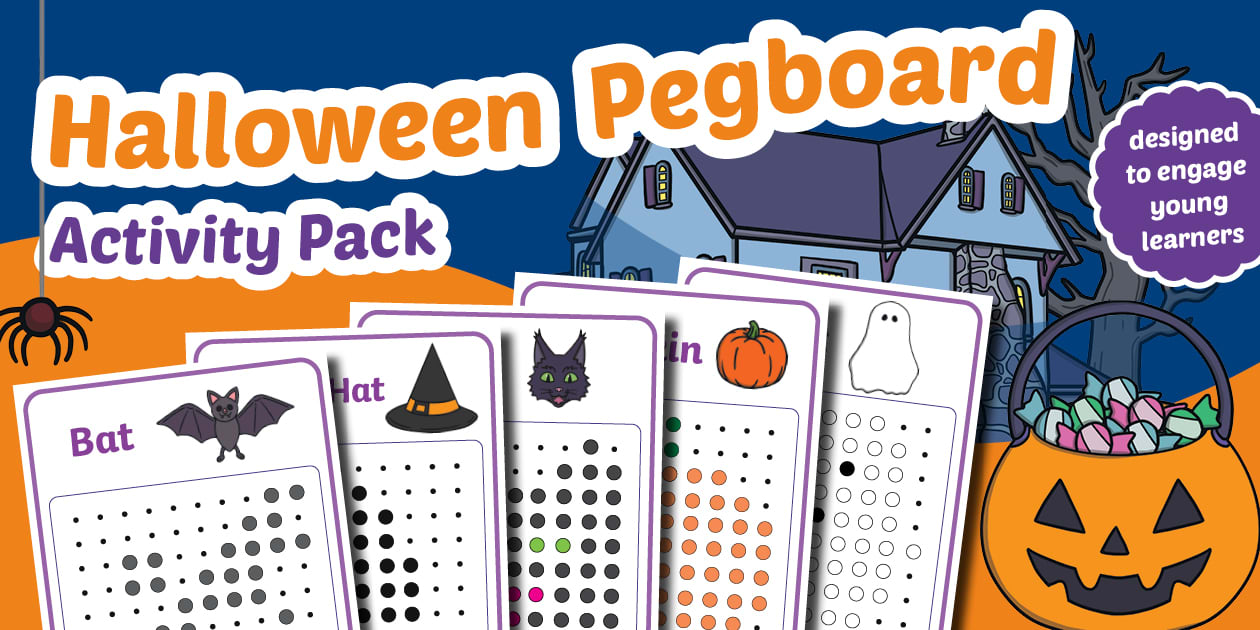 Halloween Pegboard Activity Pack