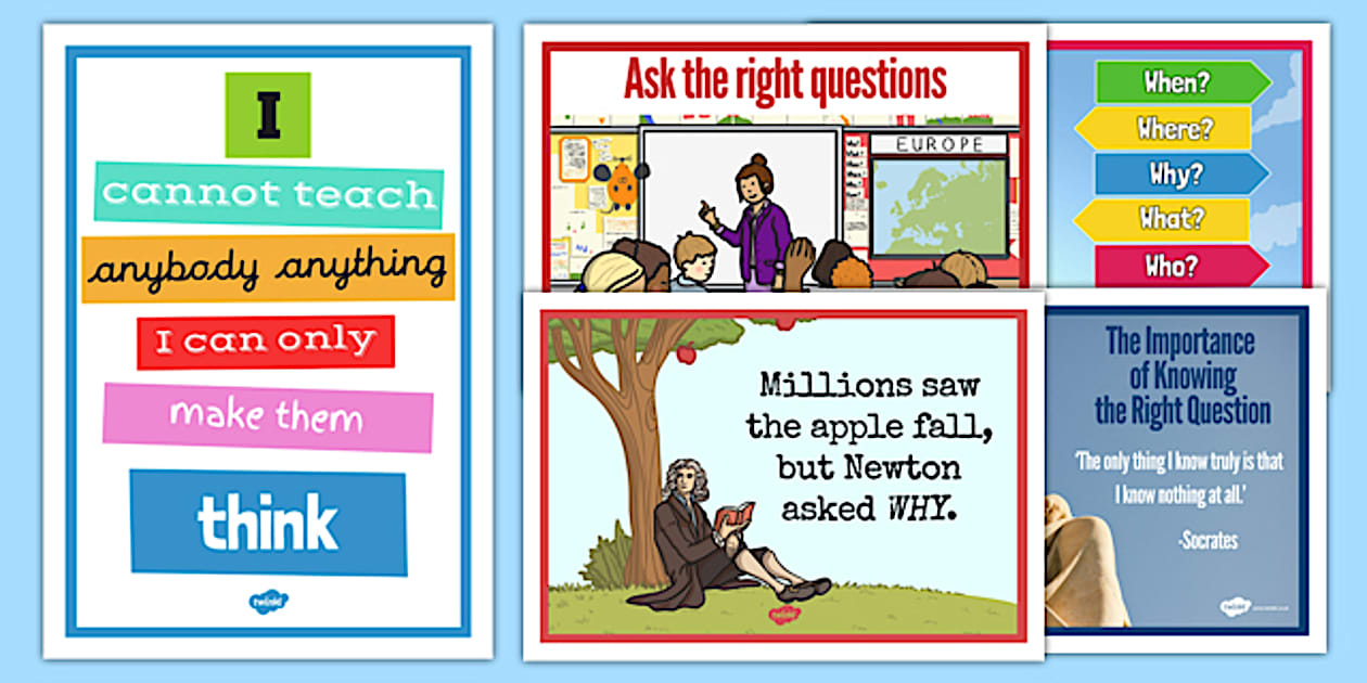 Socratic Questioning Display Posters (teacher made) - Twinkl