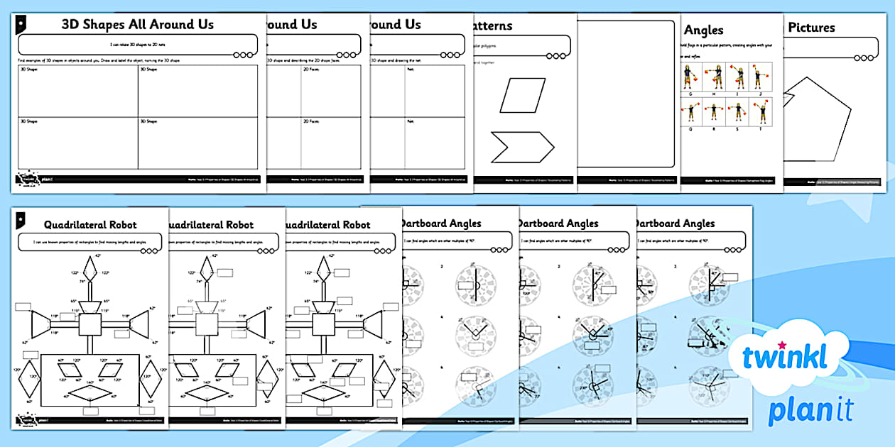 Maths Y5 Geometry Properties of Shapes Home Learning Activity Pack