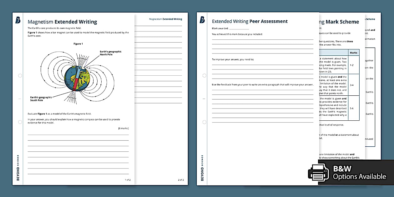 Magnetism and Electromagnetism: Extended Writing - Twinkl