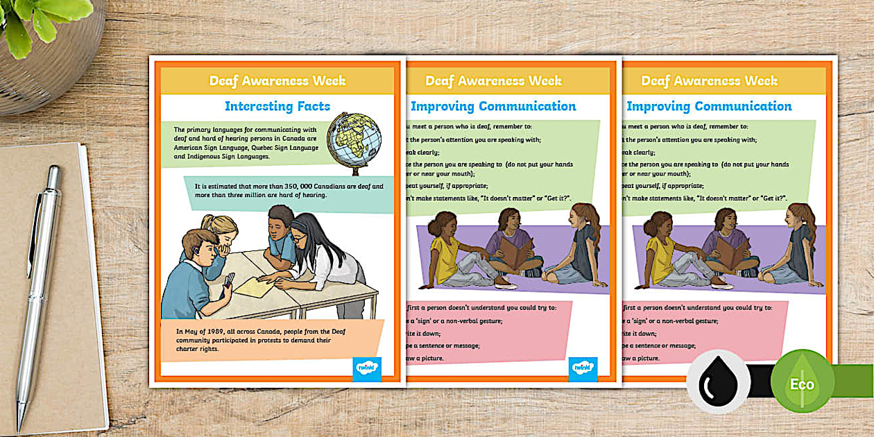 Deaf Awareness Week Display Posters (Teacher-Made) - Twinkl