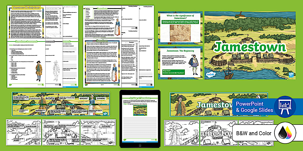 Jamestown Teaching Pack for 3rd-5th Grade - Twinkl