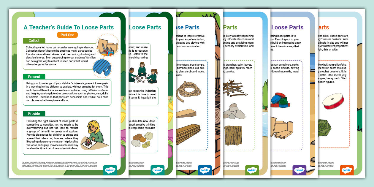 Loose Parts Collection Cards (teacher made) - Twinkl