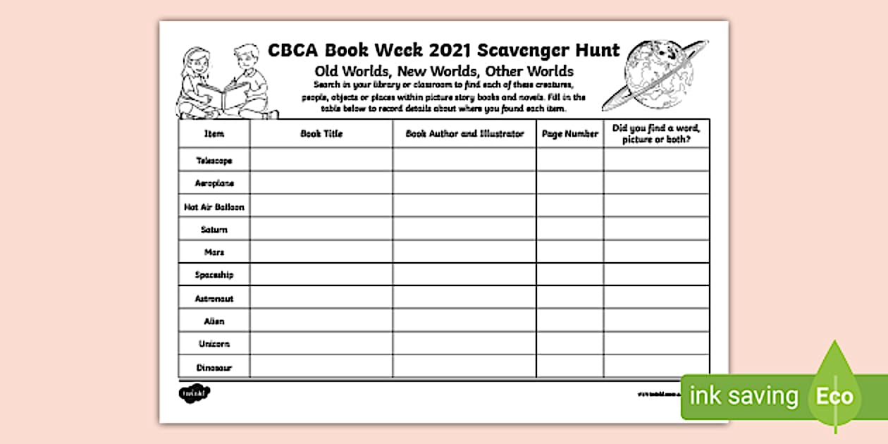 Old Worlds New Worlds Other Worlds Scavenger Hunt - Twinkl