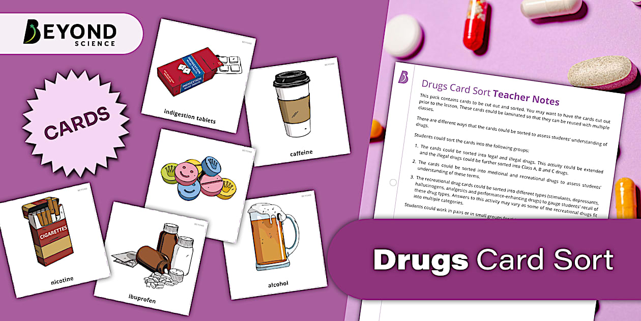 Drugs Card Sort | KS3 | Beyond Science