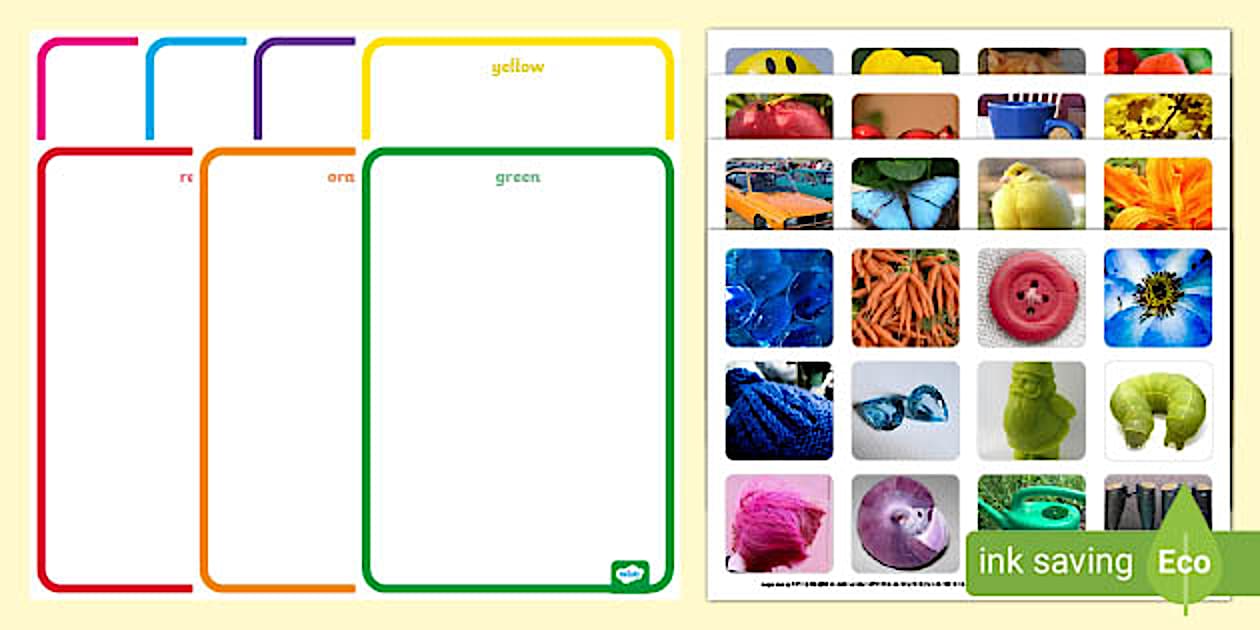 Photo Colour Sorting Activity | Teaching Resource - Twinkl