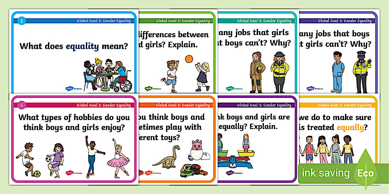 Editable All About Global Goals: Gender Equality Blether Stations