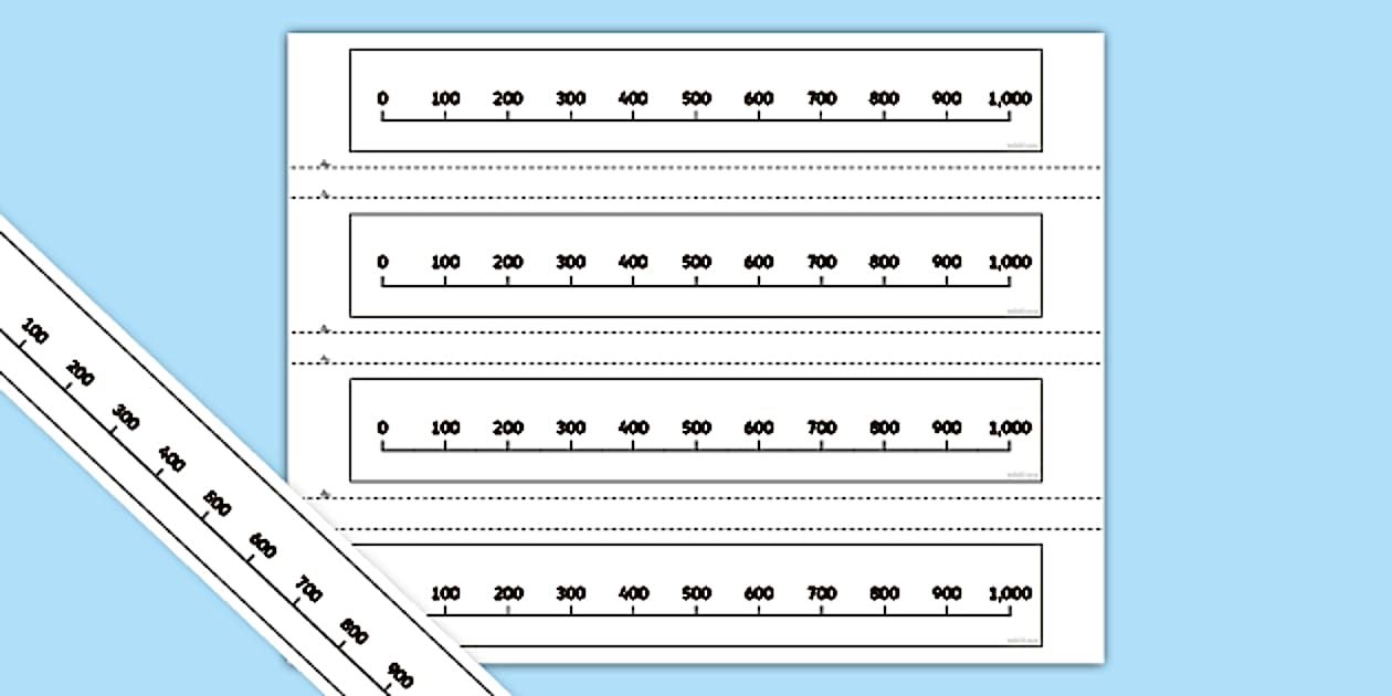 Whole Numbers Numbered Number Lines 0 (teacher made)