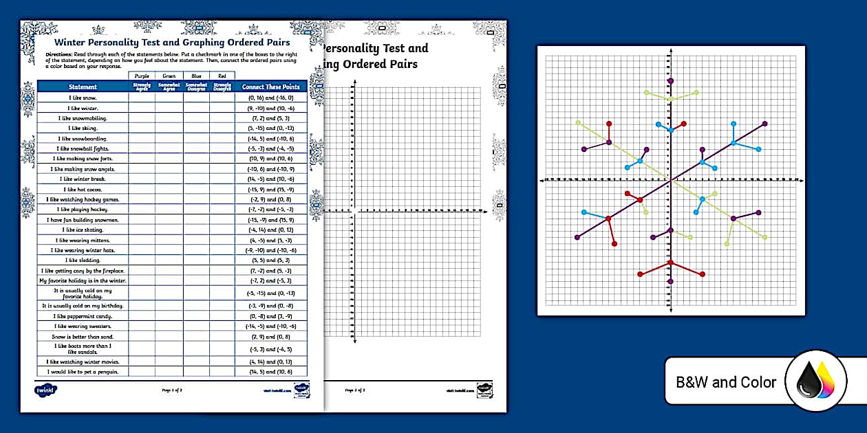 Wintery Personality Test | Resource | Twinkl USA - Twinkl