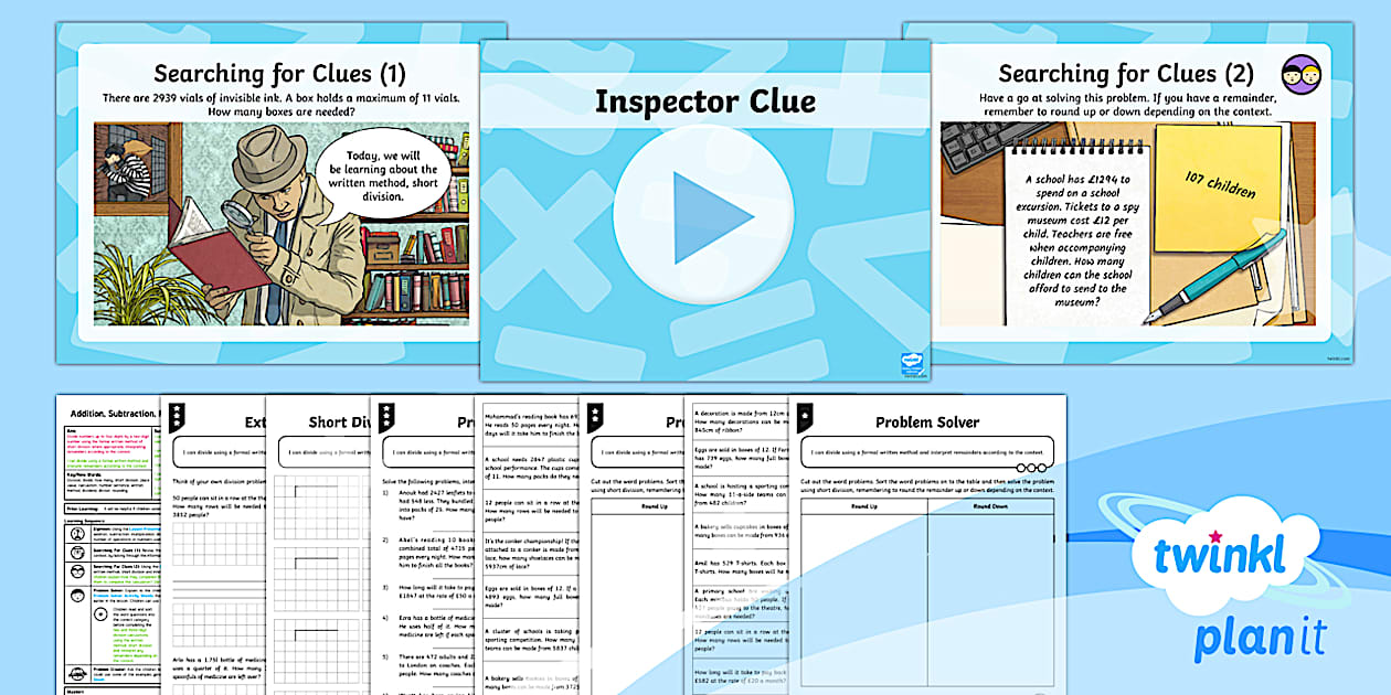 Year 6 Maths Lesson: Remainders in Short Division - Twinkl