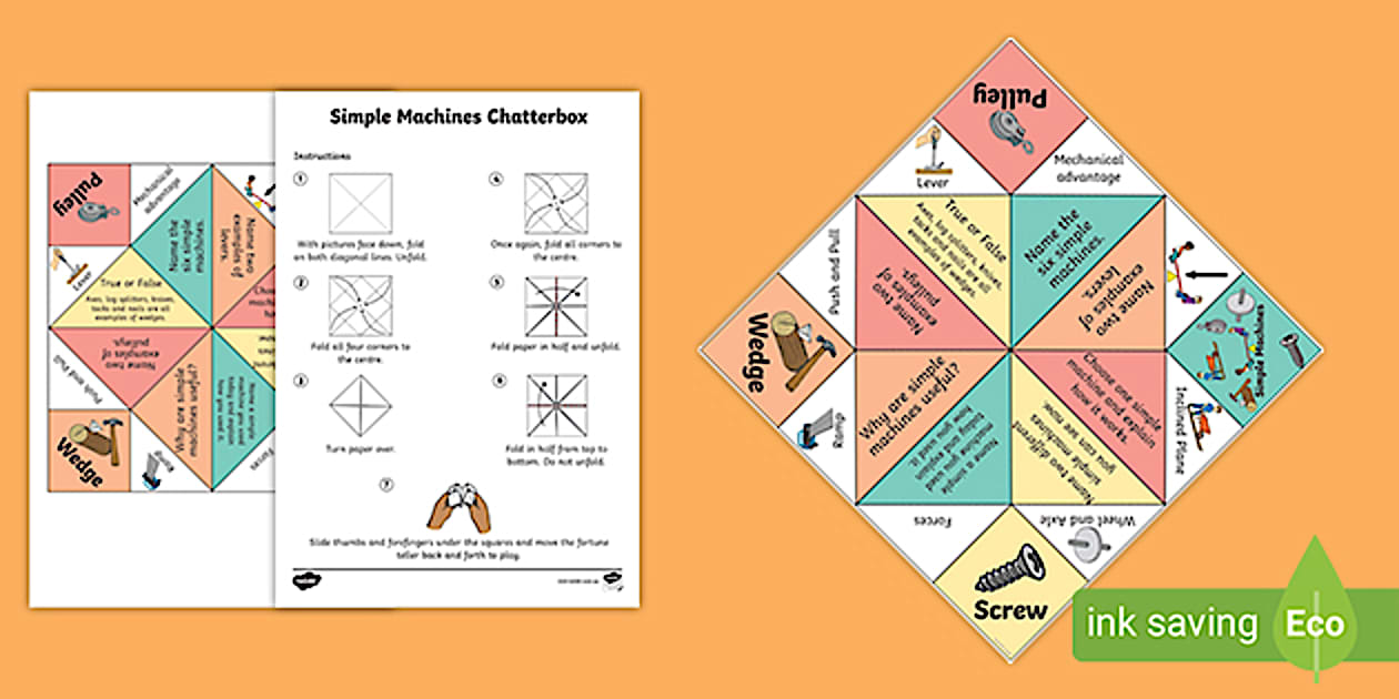 Simple Machines Chatterbox (teacher made) - Twinkl