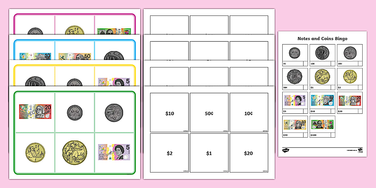 Australian Money | Bingo Game Activity | F-2 Resource