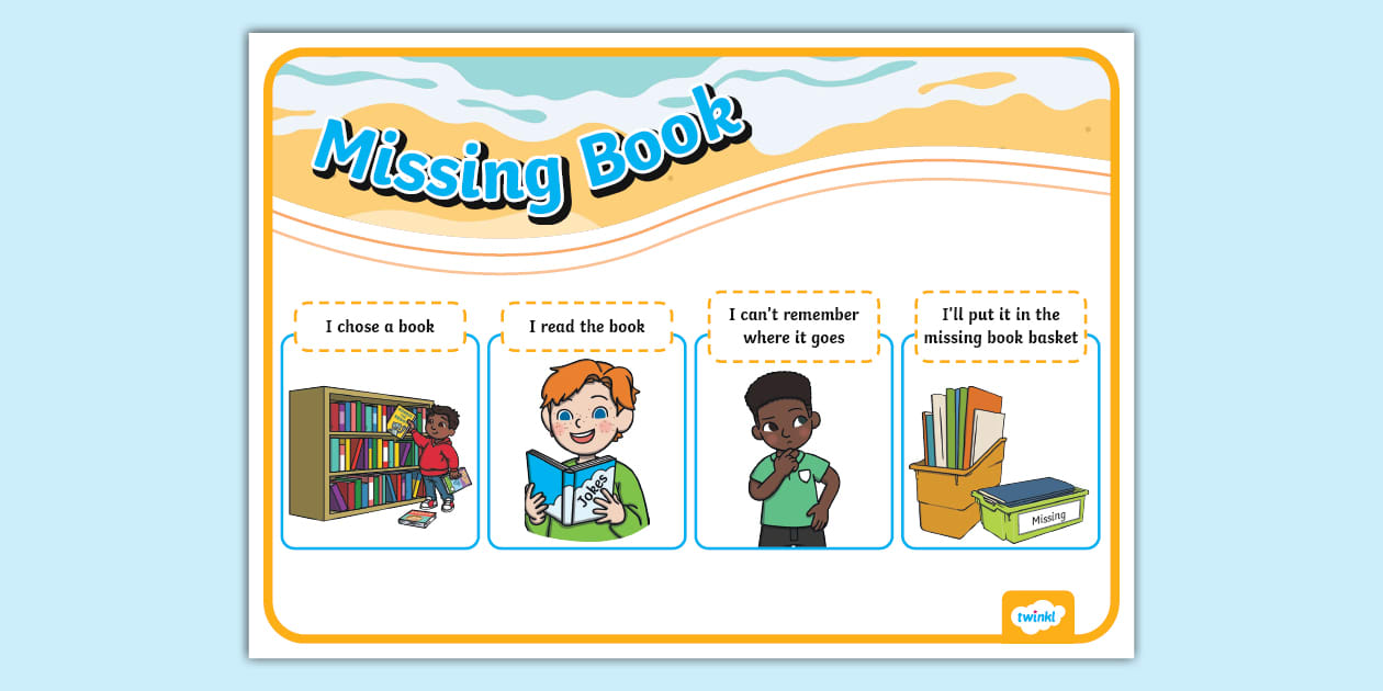 Missing Library Book Poster (teacher made) - Twinkl