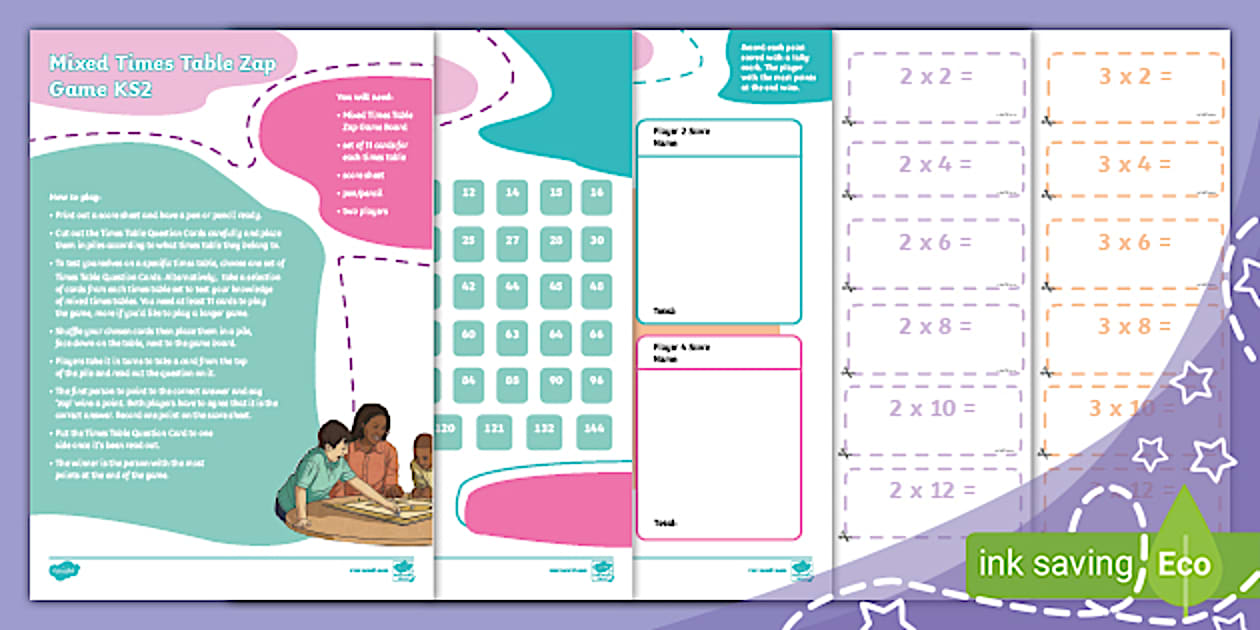 Mixed Times Table Zap Game KS2 (teacher made) - Twinkl