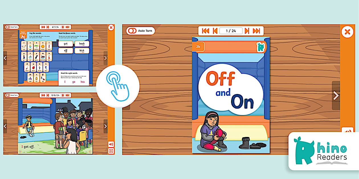 Level 2b Decodable Readers: Off and On - Twinkl