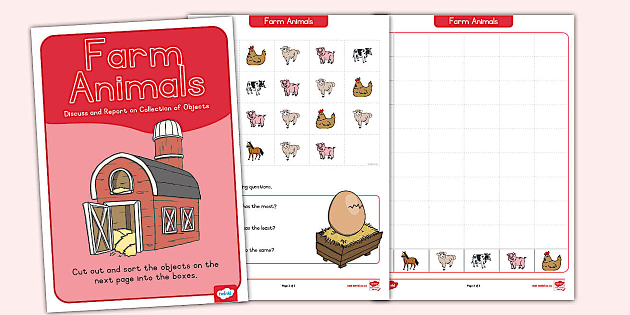 Grade R Data Handling Discuss and Report - Farm Animals