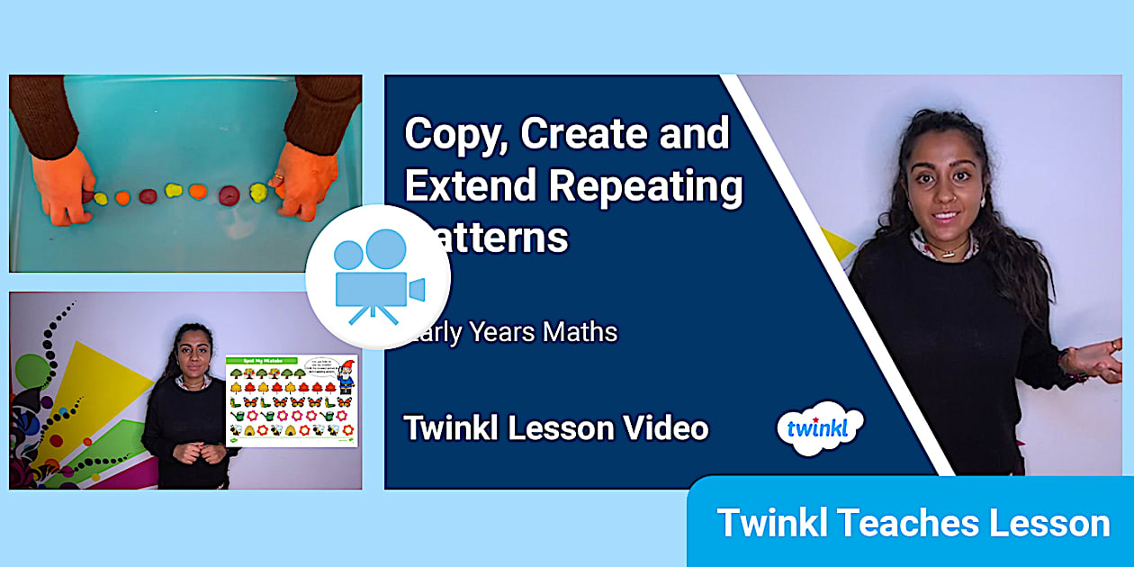 👉 Early Years Maths: Repeating Patterns Video Lesson 1