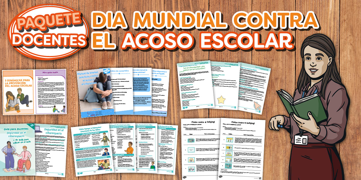 Paquete para docentes: Prevención Bullying Escolar