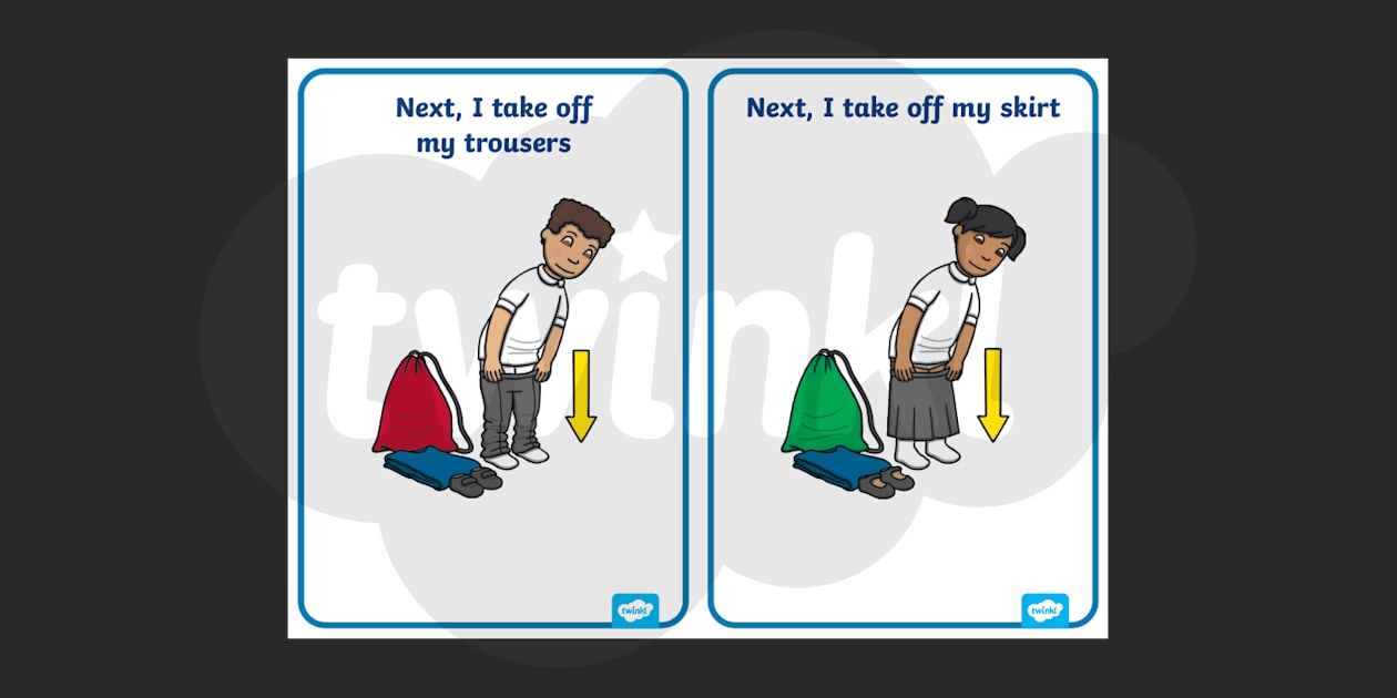 getting dressed for pe