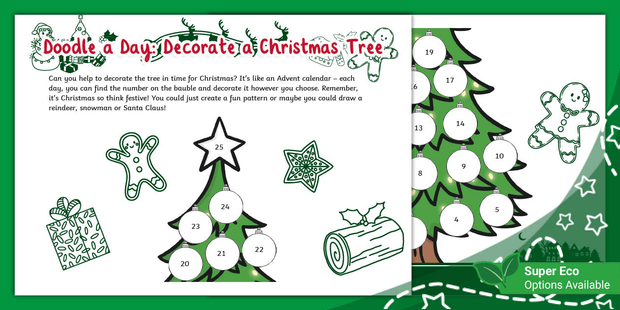 Doodle a Day: Advent-Inspired Doodling Activity - Twinkl