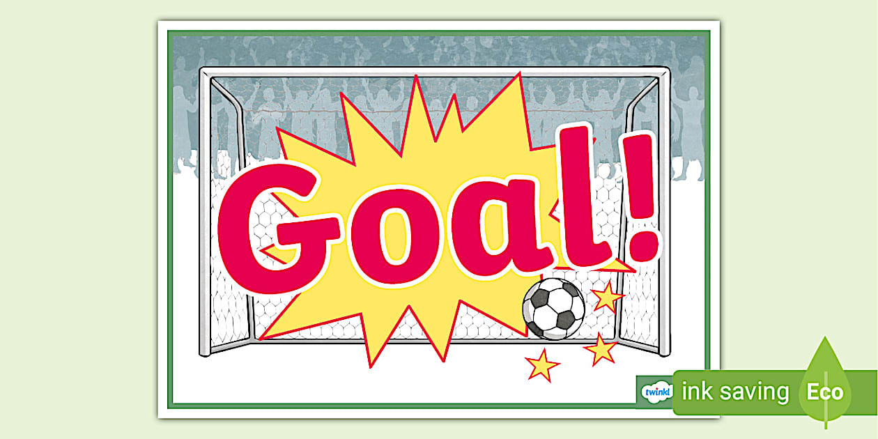 Goal! Sign (teacher made) - Twinkl